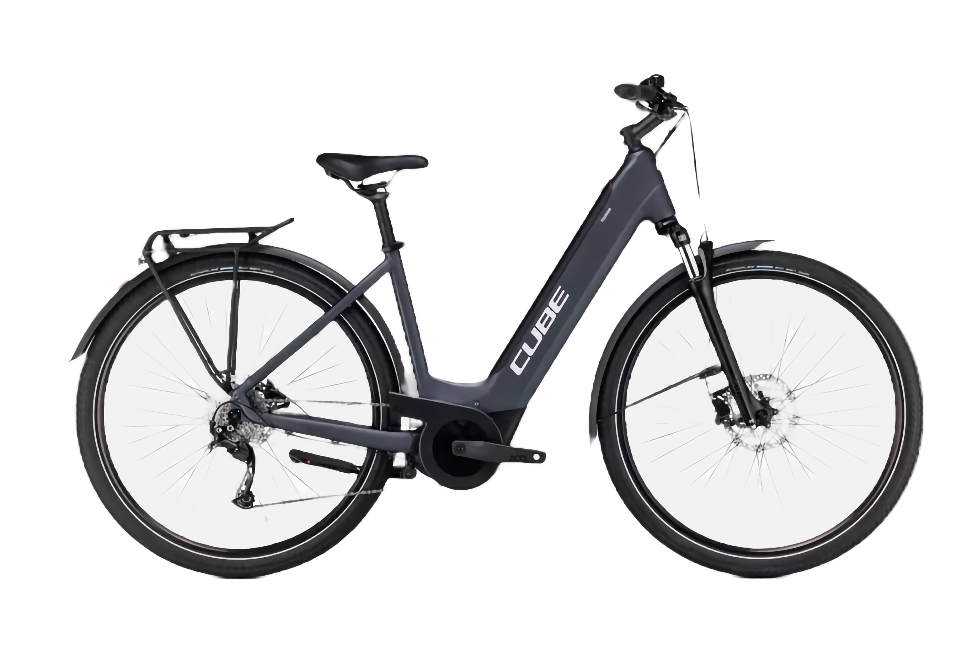 Cube Touring Hybrid One 500 EE Grey 2024 Electric Hybrid Bike – Les's ...